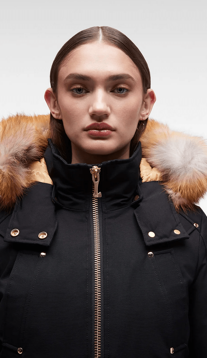MOOSE KNUCKLES - GOLD DEBBIE BOMBER FUR - M39LB002GH – Boutique Bubbles